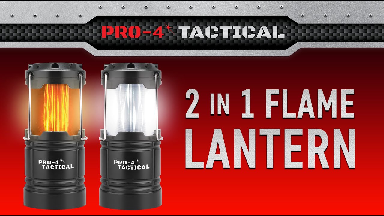 The Pro-4 Tactical 2-in-1 Flame Lantern - YouTube