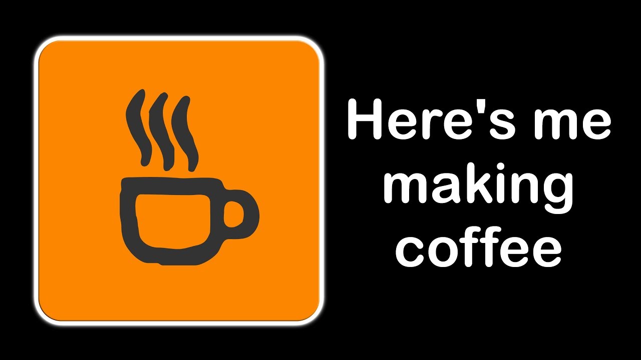 Me making a coffee - YouTube