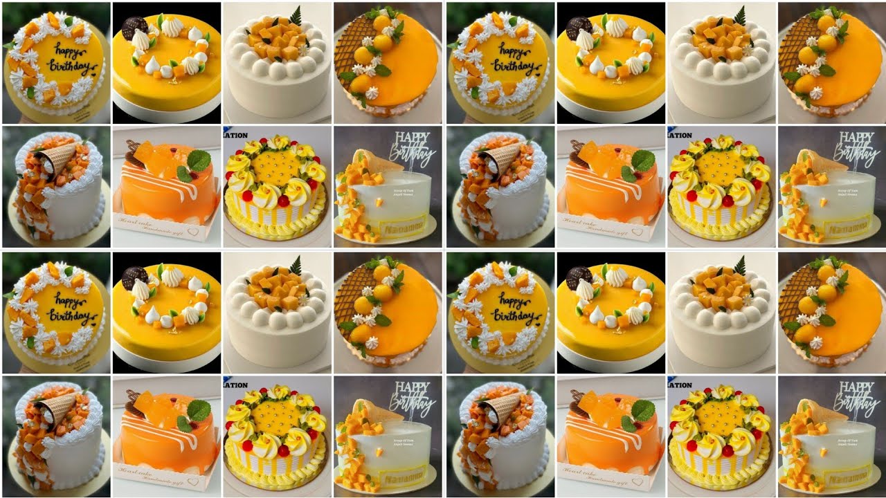 💯🥭Mango Cake Designs 2024/Mango Lovers Cake/Birthday Cake/Mango Cake ...