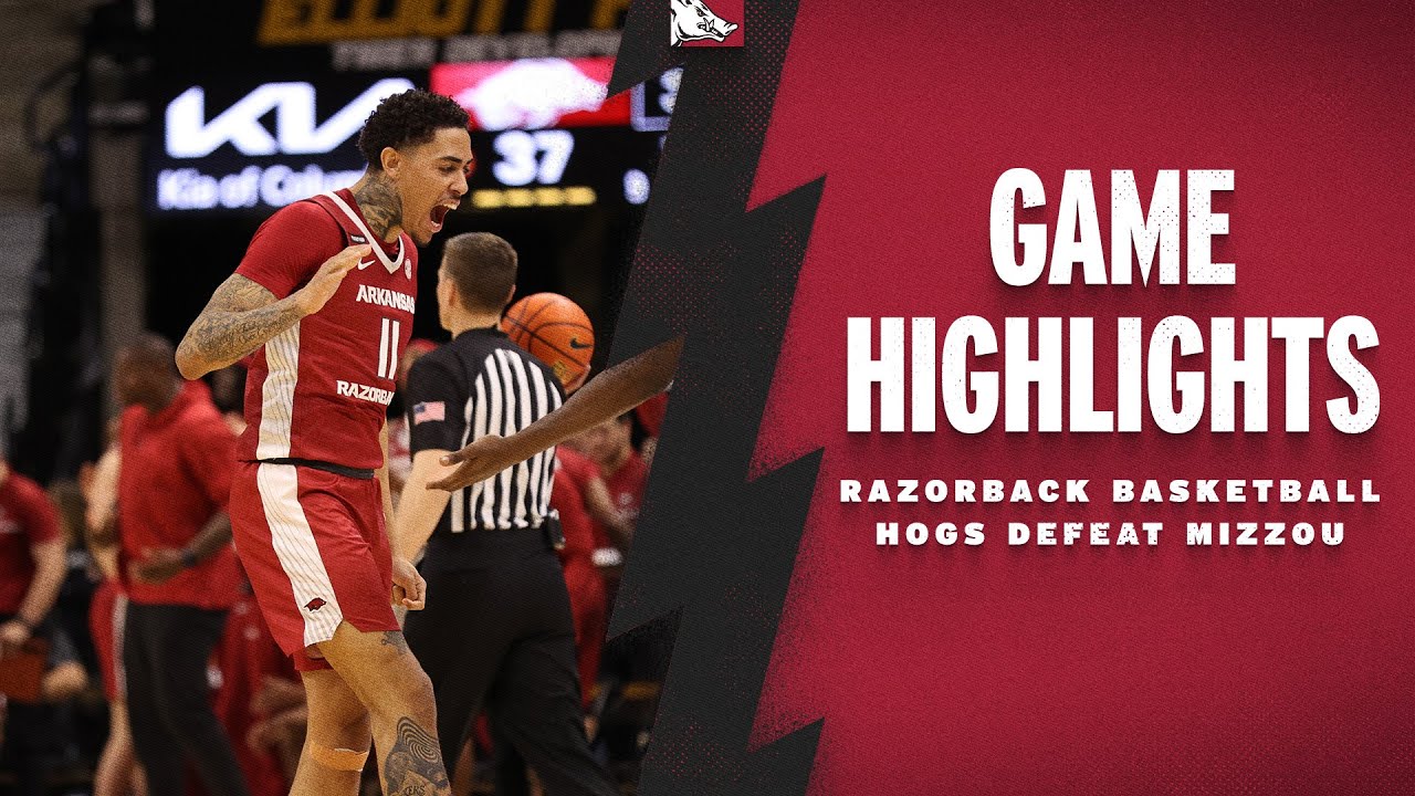 Highlights: Arkansas Razorbacks Defeat Mizzou | RAZORBACK BASKETBALL ...