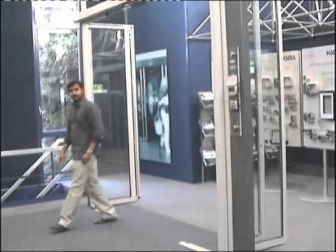 DORMATIC KABA GILGEN BREAK OUT AUTOMATIC DOOR - YouTube