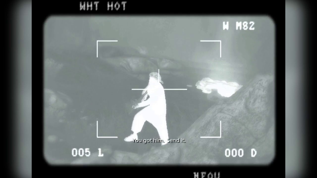 weapon equipped with thermal camera calibre .50 - YouTube