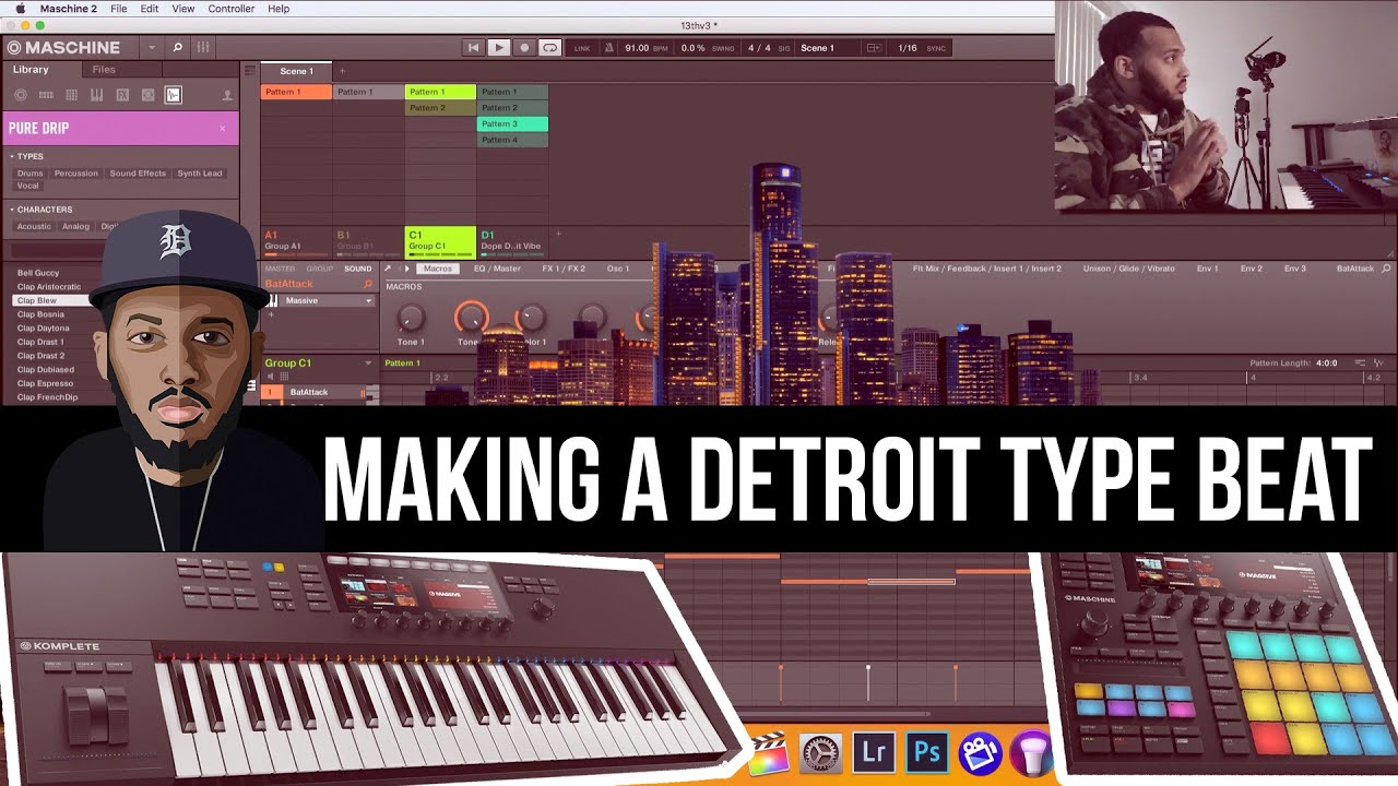 Making A Detroit Type Beat Using Maschine! (Maschine Beat Making) - YouTube