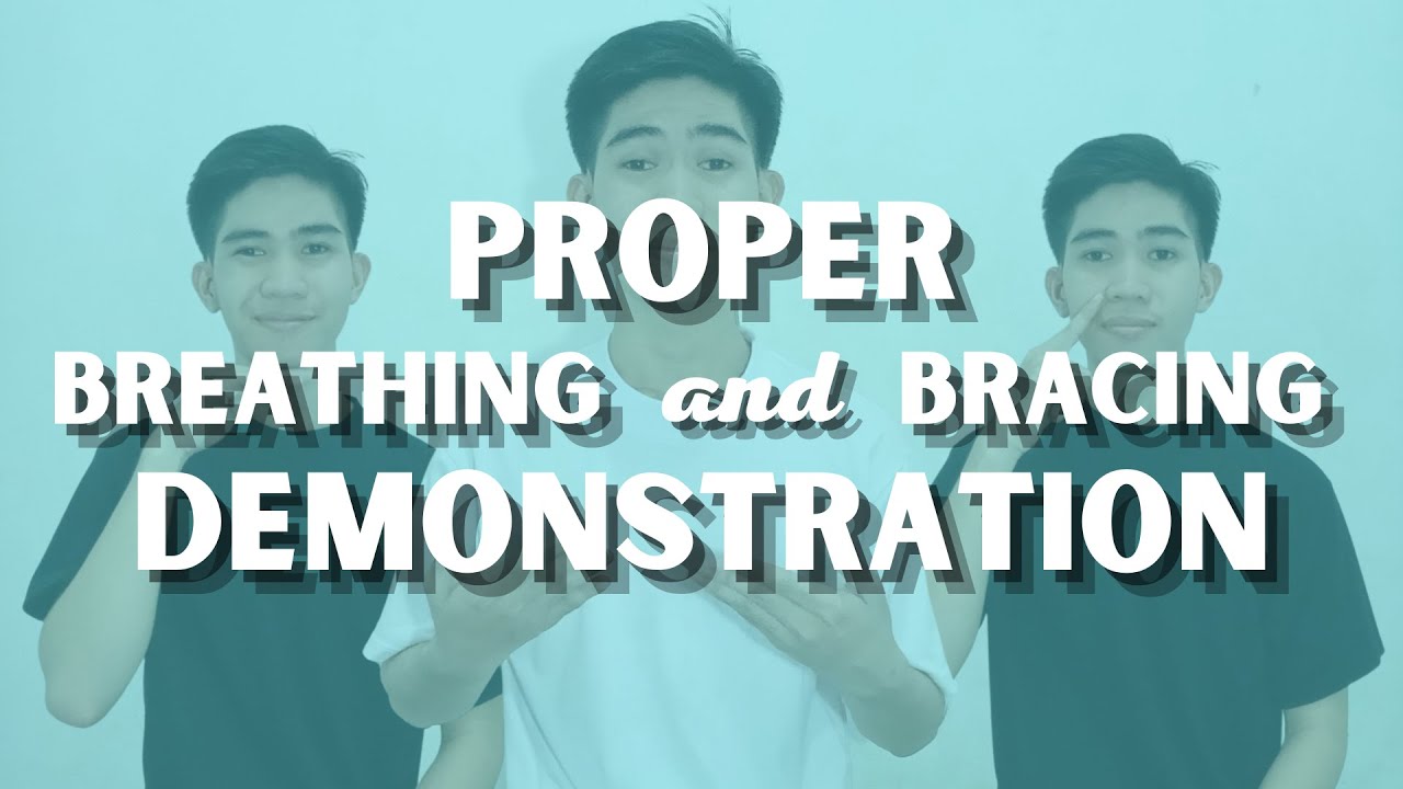 PROPER BREATHING AND BRACING DEMONSTRATION - YouTube
