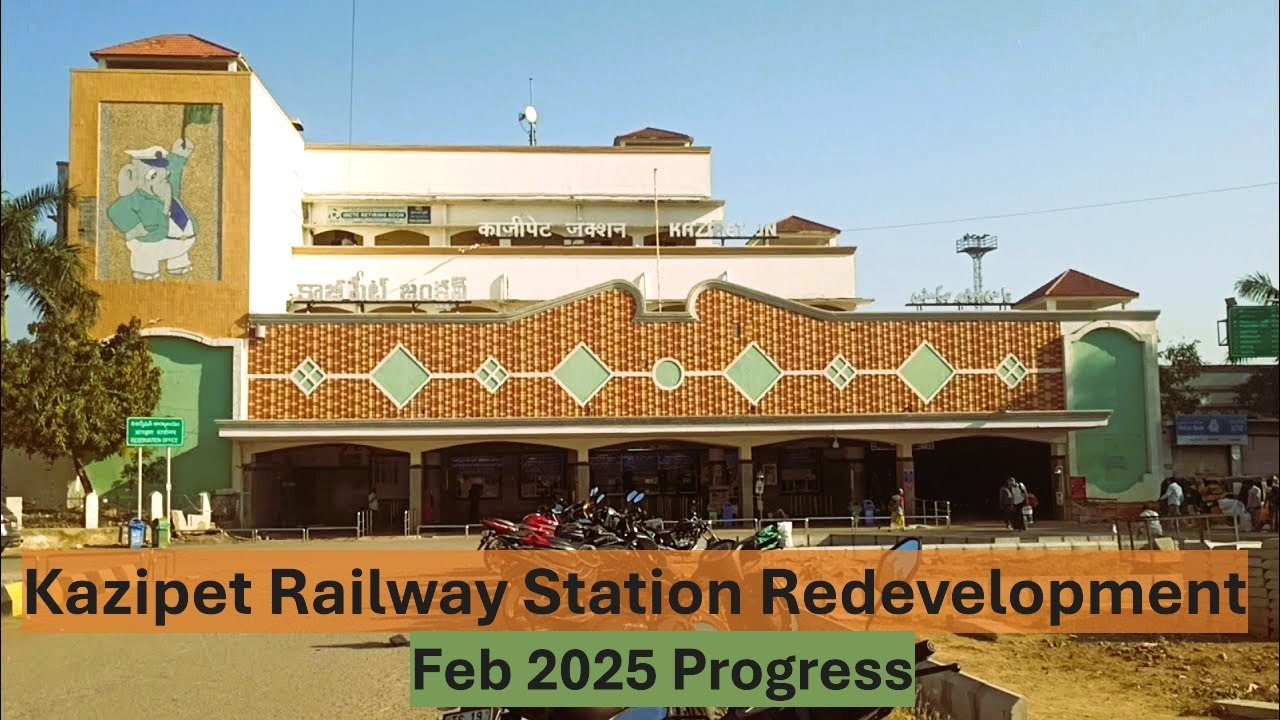 Kazipet Railway Station Redevelopment ll Feb 2025 Progress - YouTube