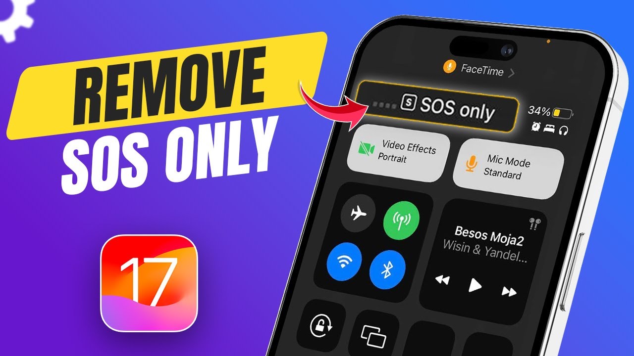 How to Fix iPhone Showing SOS Only with iOS 17 | iPhone is on SOS Only ...