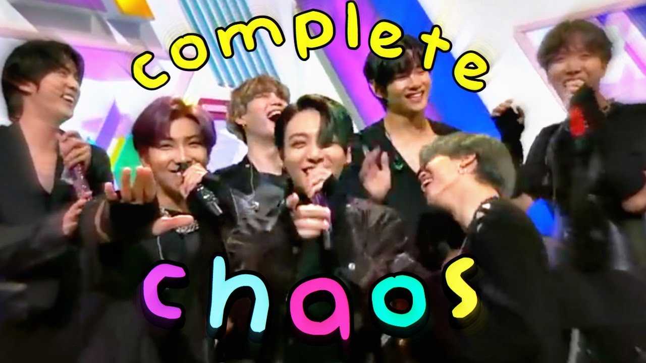 bts being chaotic in variety shows - YouTube