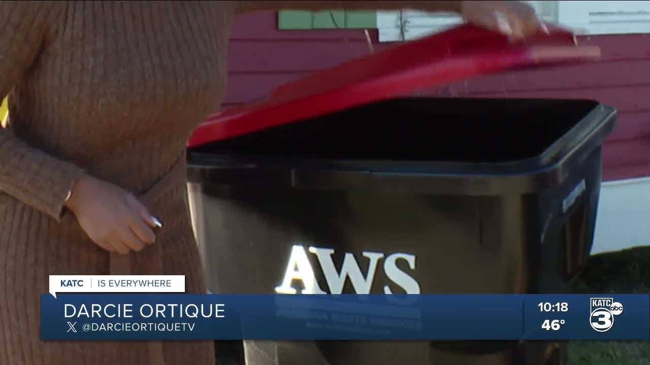AWS is Distributing New Trash and Recycling Bins - YouTube