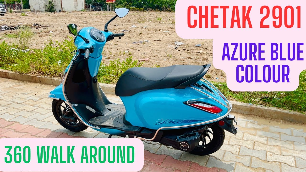 Bajaj Chetak 2901 Azure Blue 360 Walk Around #chetak2901 # ...
