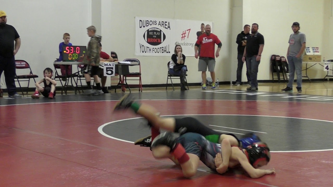 Mason Myers 5 years old youth Kids Wrestling Tournament Dubois PA 4 ...