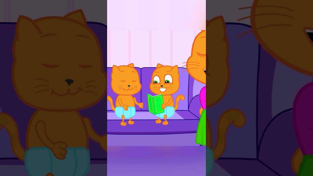 Cats Family in English - Learn homework 😹😹😹😹😹 Cartoon for Kids - YouTube