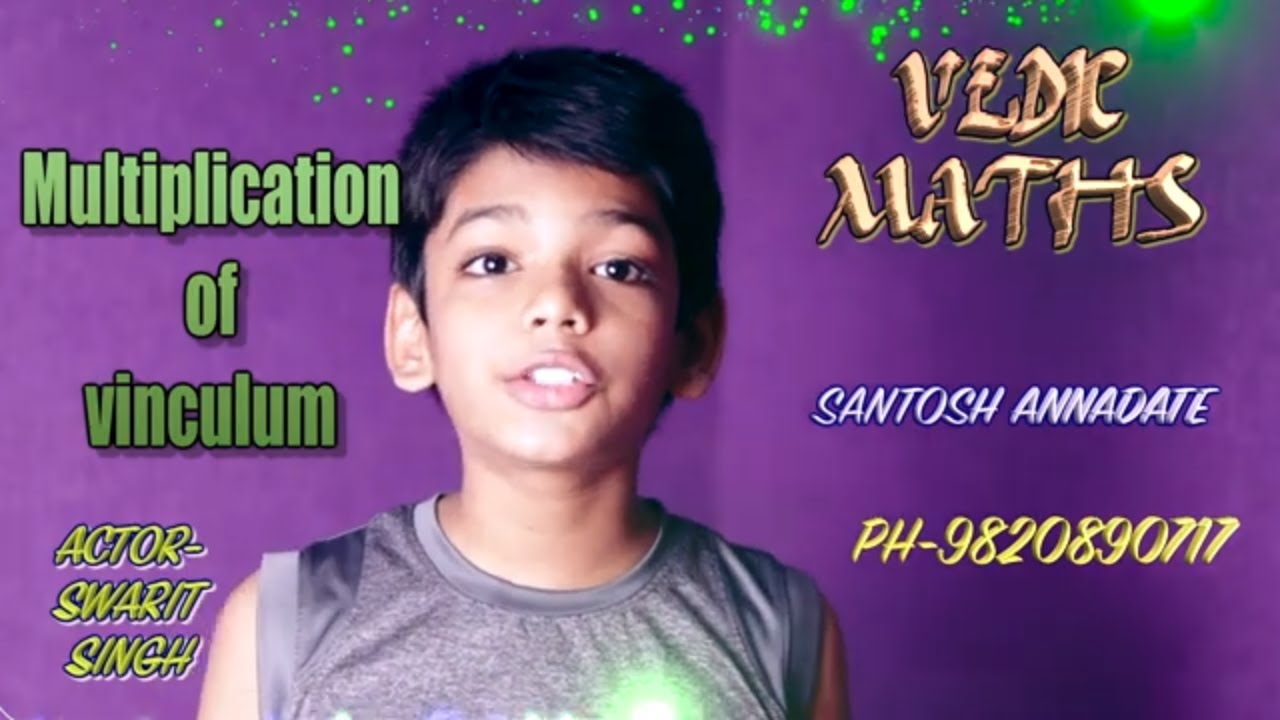Multiplication of Vinculum number//The magic of Vedic math//Santosh ...