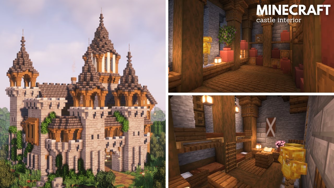 Minecraft: Medieval Castle Interior | Minecraft Tutorial - YouTube