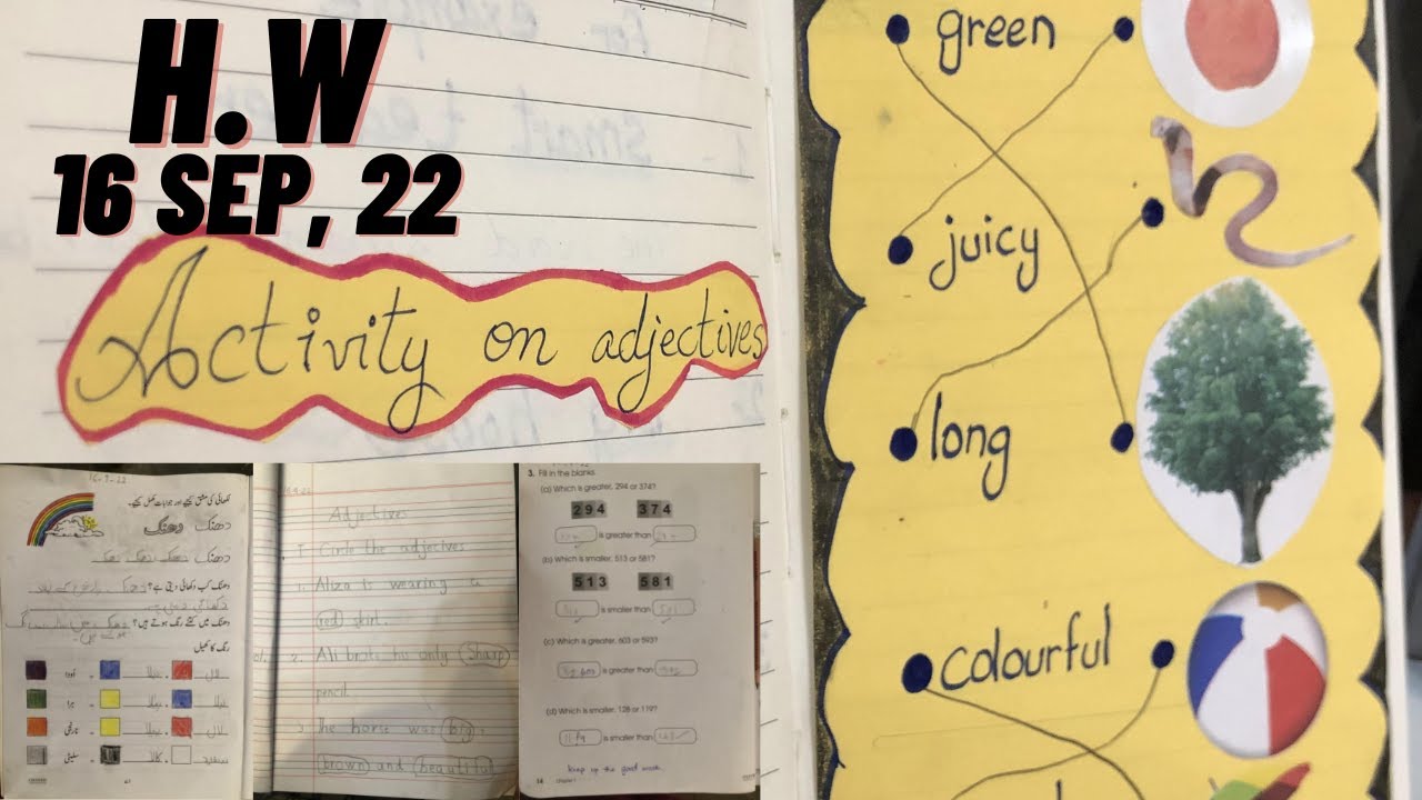 homework 16 september 22 || class 2A || school FPS - YouTube