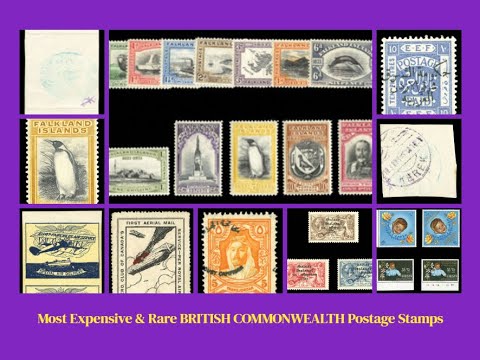 Most Expensive & Rare BRITISH COMMONWEALTH Postage Stamps - YouTube