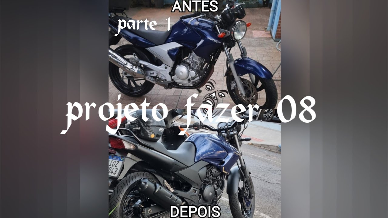upgrade Yamaha fazer 2008 para 2010 limited Edition \PARTE 1/ - YouTube