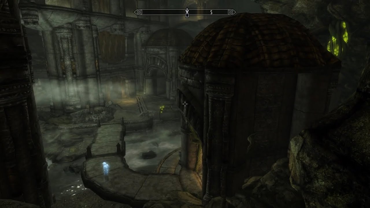 Elder Scrolls V: Skyrim - Clipping under Bthardamz Lower District - YouTube