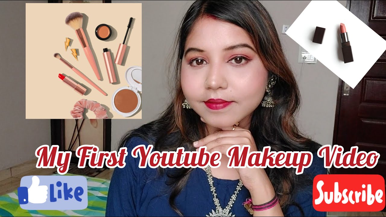 |My First Makeup Video| Soft Glam Daytime Makeup Tutorial || Beginners ...