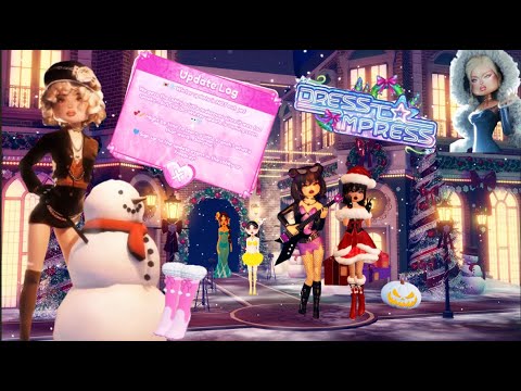 MINI WINTER UPDATE w/ SECRET Items & UNRELEASED Christmas Town! |Dress ...