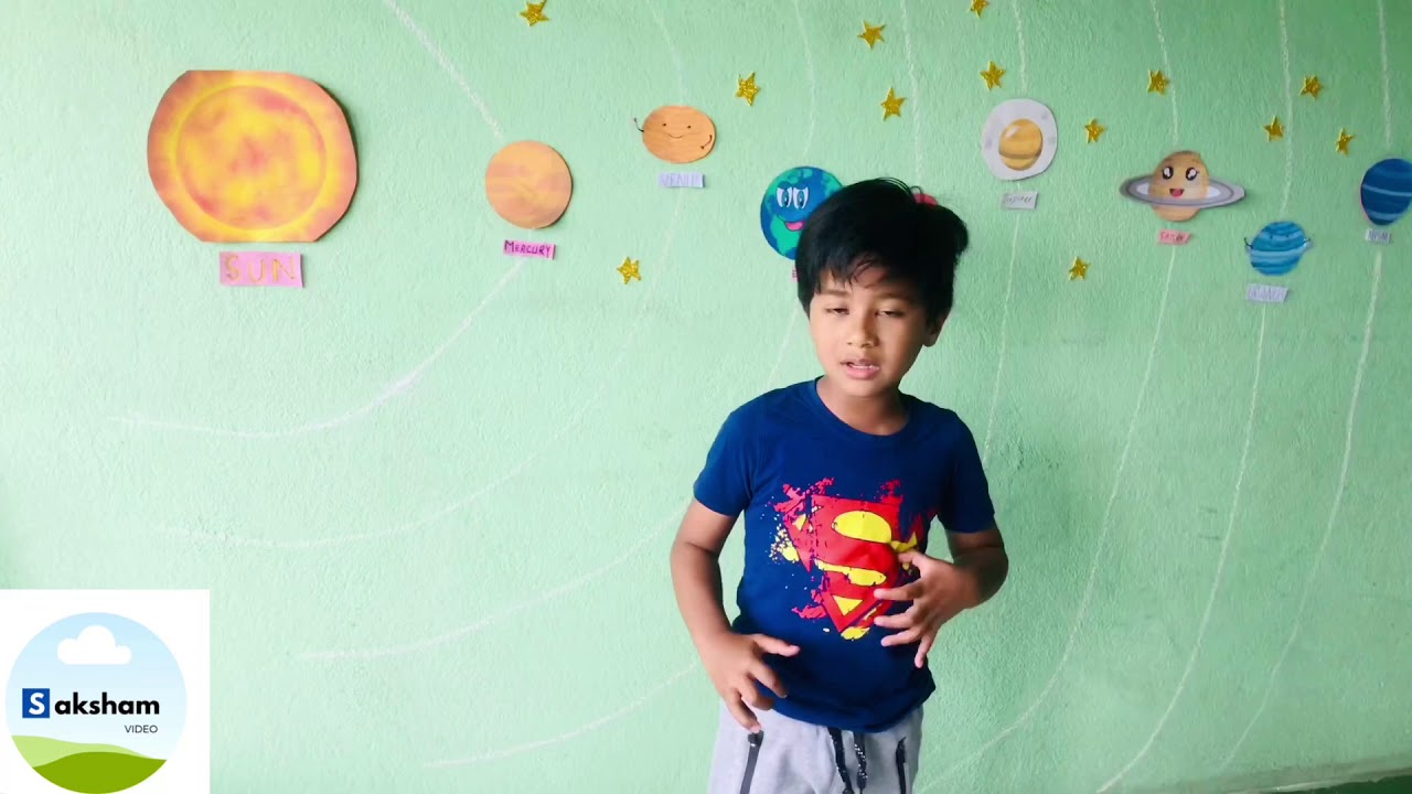 Saksham learning solar system - YouTube