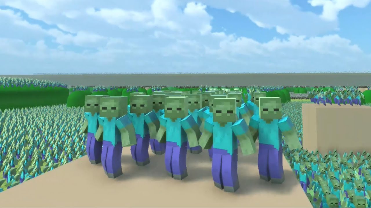 Can Steve Minecraft break the Enemy Lines? Ultimate Epic Battle ...