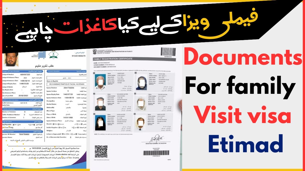 Required Documents for a 1-Year Multiple Entry Family Visit Visa ...