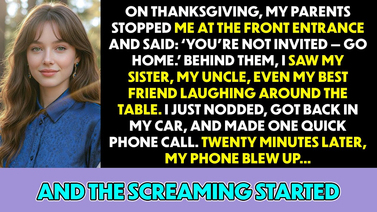 At Thanksgiving, My Parents Stopped Me At The Front Entrance And Said ...