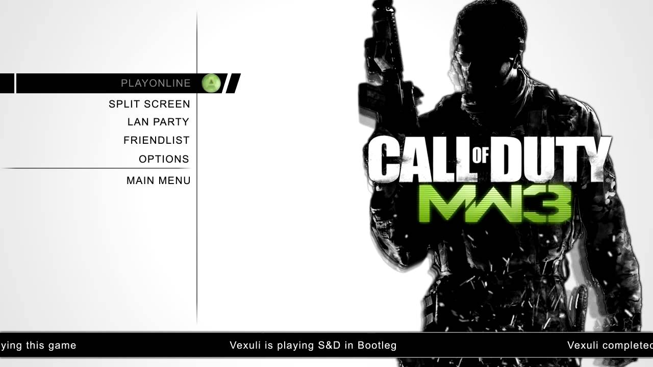 Modern Warfare 3: Menu - YouTube