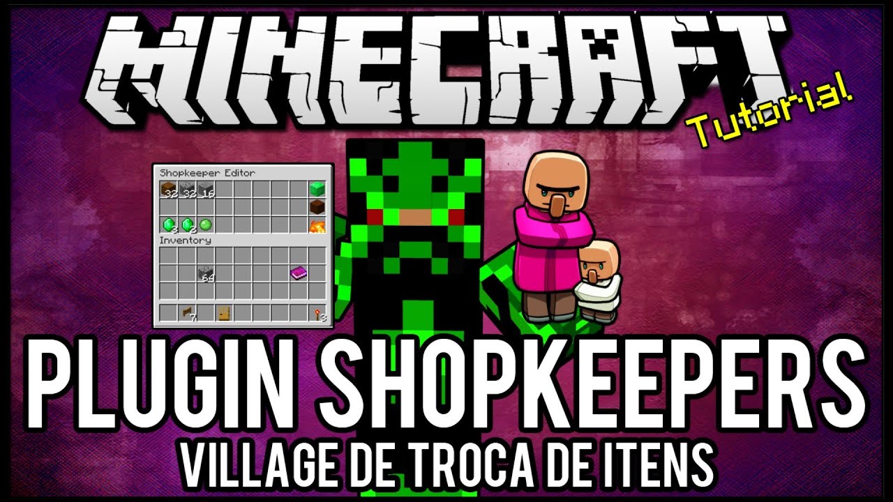 [Tutorial]Shopkeepers - Village de Troca de Itens Minecraft - YouTube