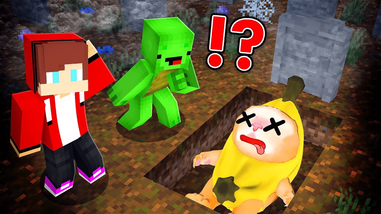 BANANA CAT Became GHOST and Prank JJ in Minecraft! - Maizen - YouTube
