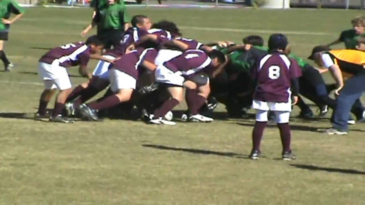 Rugby SBYR U14 Spartans vs Poway 1-31-09 - YouTube