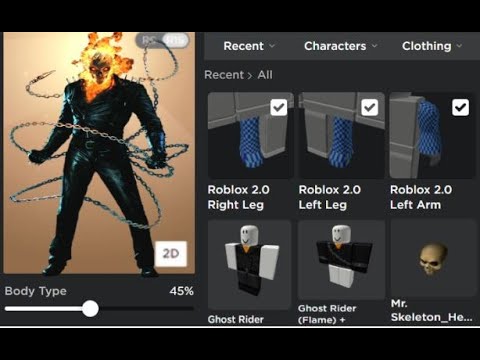 Roblox Ghost rider Avatar - YouTube