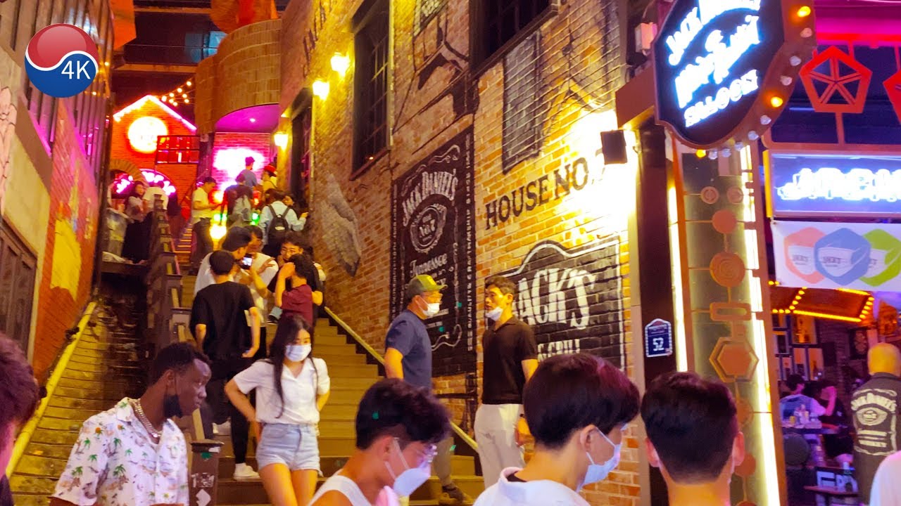 [4K] Seoul Walk - ITAEWON Hot Saturday Night.Seoul Club,Pub,Food Street ...