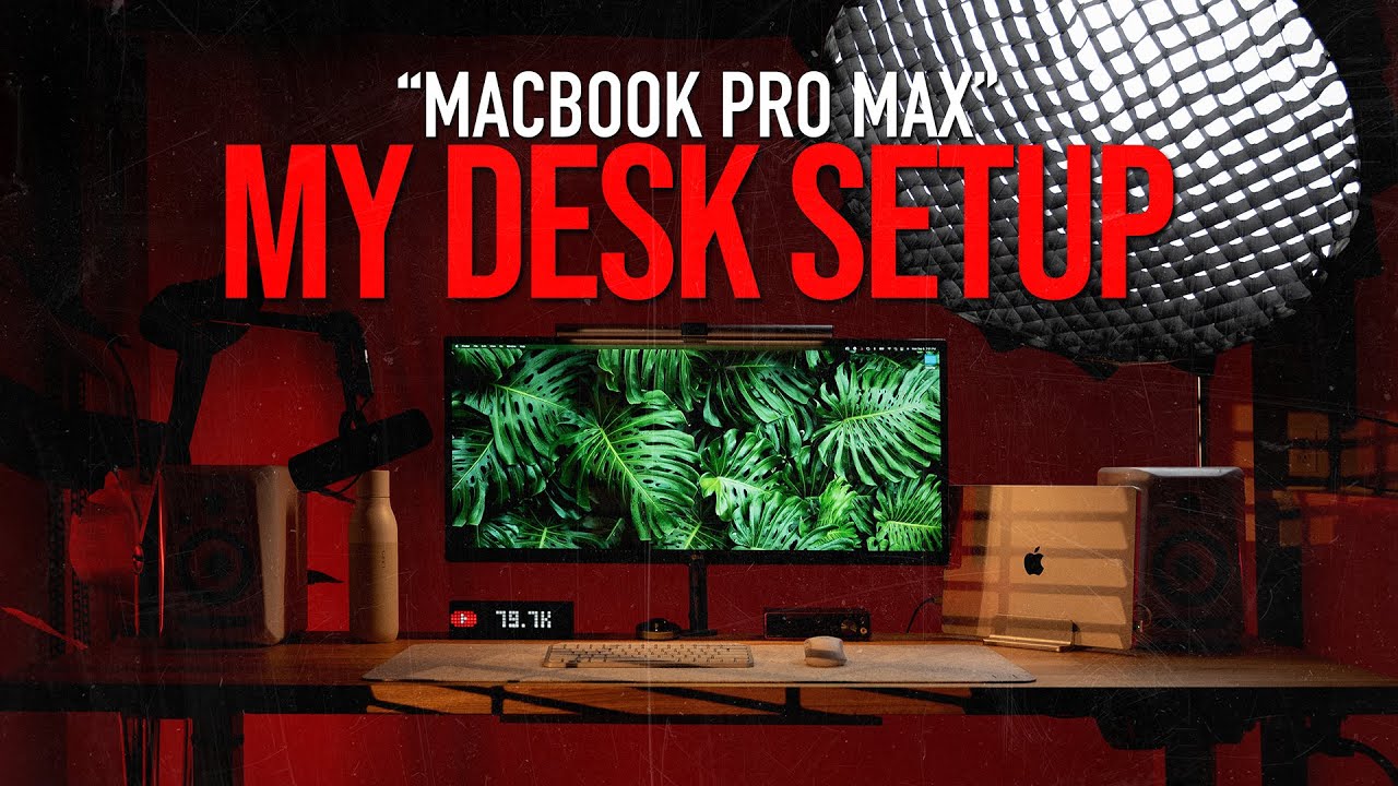 Best MacBook Pro Desk Setup 2022 | My Ultimate Editing Desk - YouTube