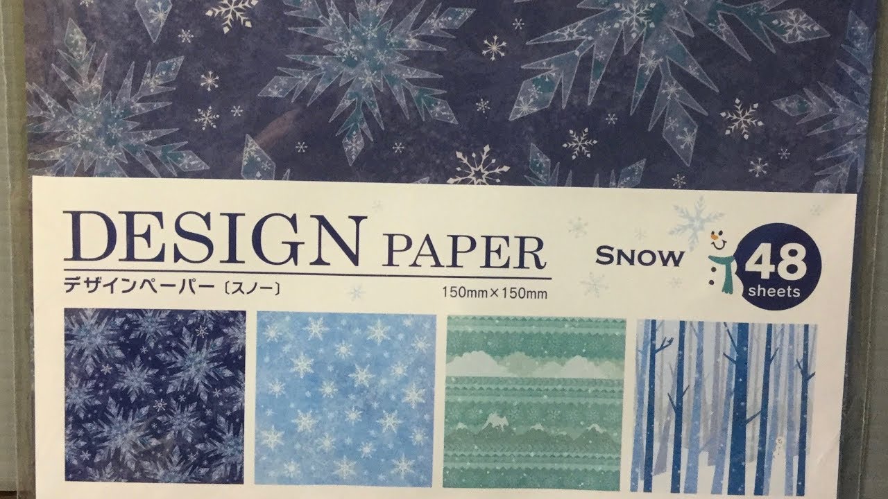 KYOWA Snow Design Paper Chiyogami Unboxing - YouTube