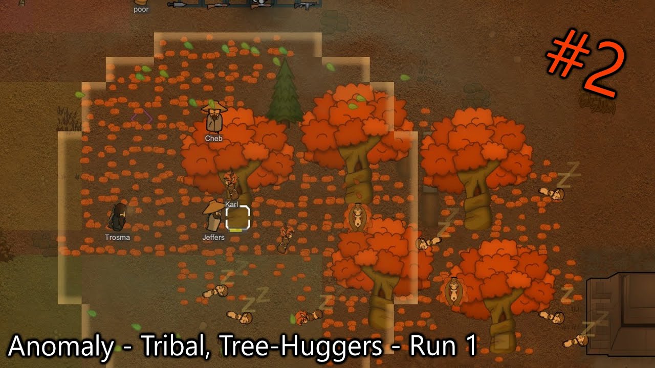 Rimworld - Anomaly Run 1 - #2 - 500% Losing is Fun, Randy, Tree-Huggers ...