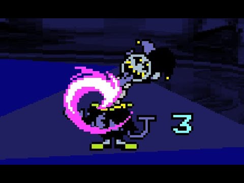 Punching Jevil to death by missing every attack - YouTube