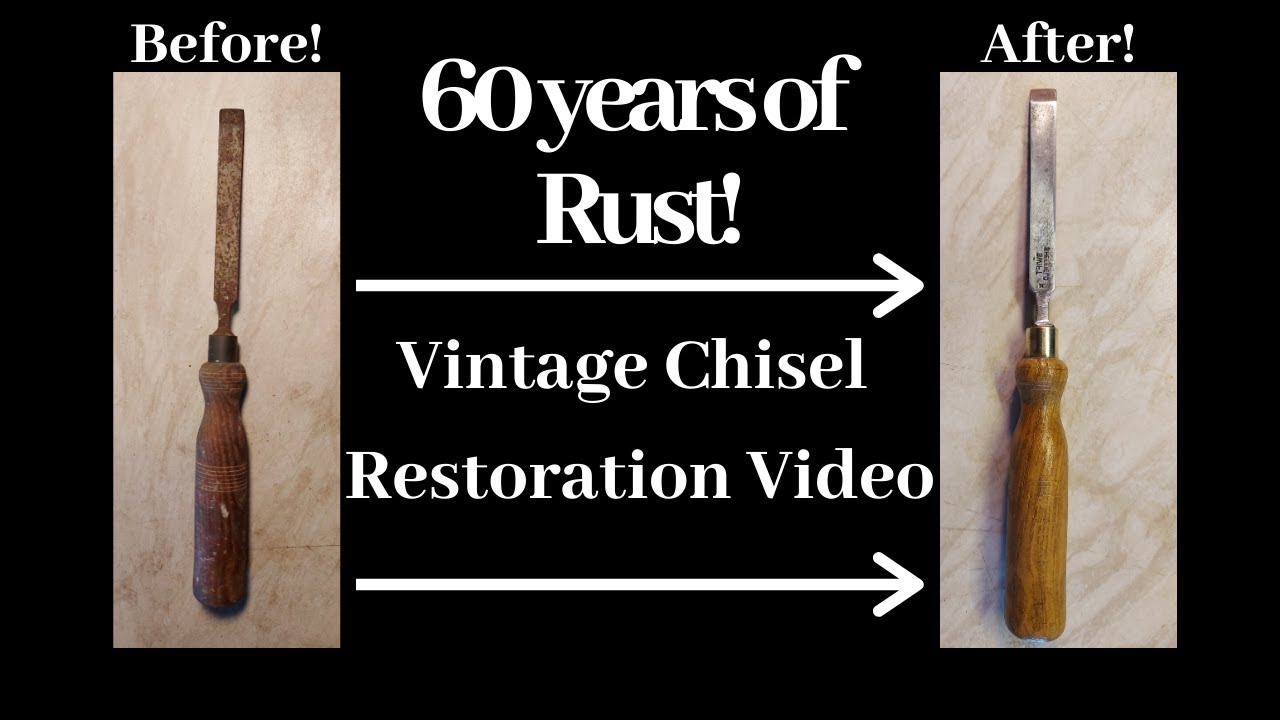 Extremely Rusty Chisel Restoration!!! ~ Amazing Restoration Video - YouTube