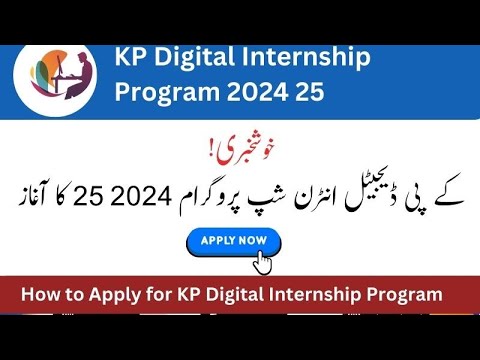 KP Digital Internship Program 2024-25 is now open! | How to Apply Online | 30,000 PKR monthly ...