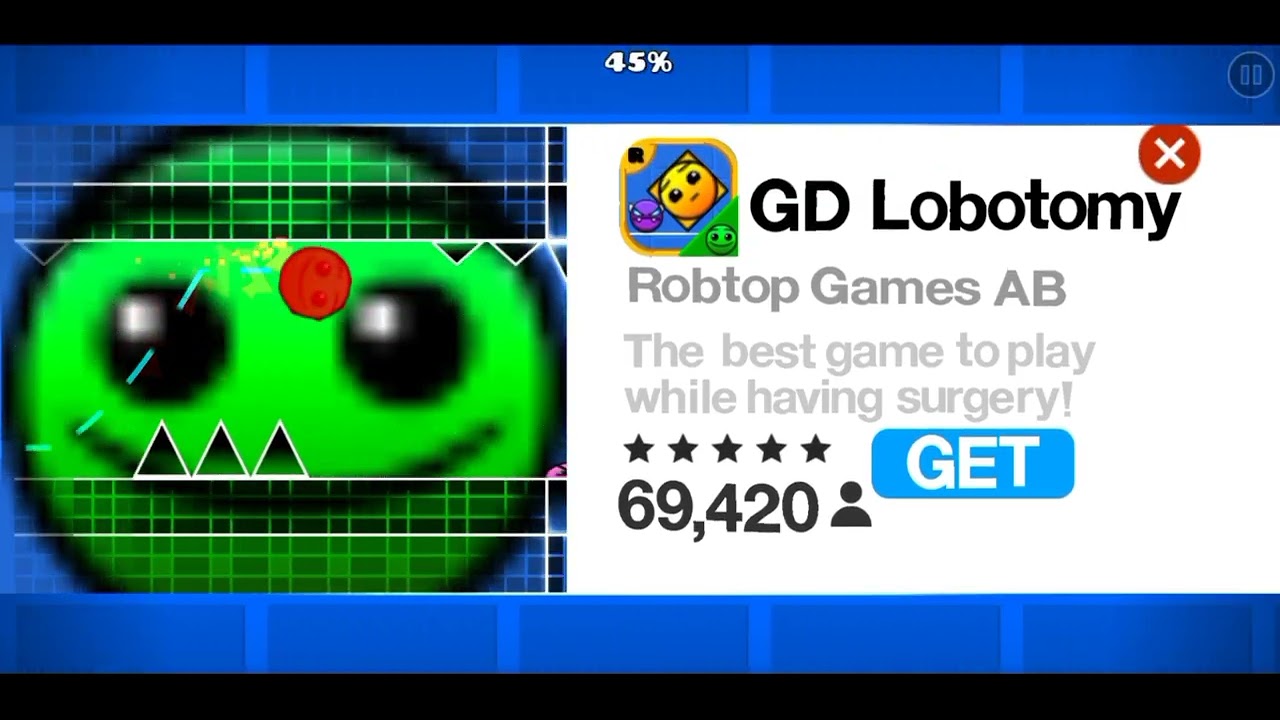 Geometry Dash GD Lobotomy شوف وصف - YouTube