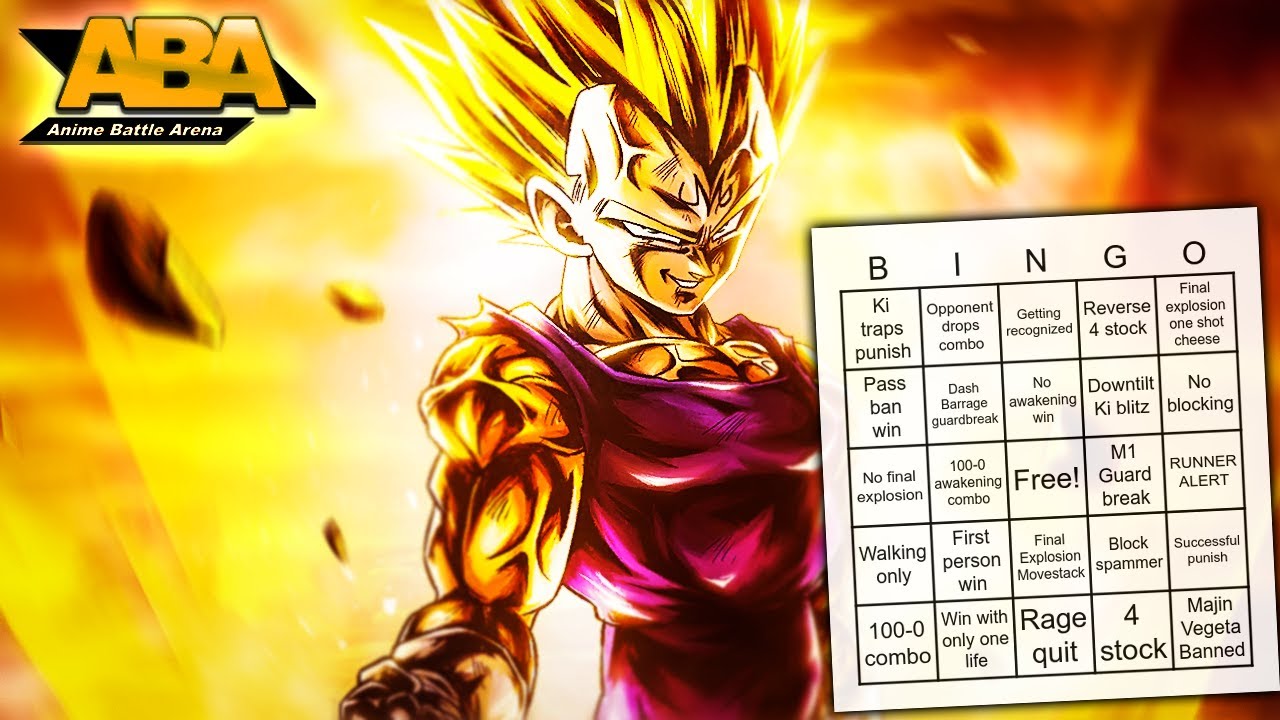 [ABA] Majin Vegeta Bingo - YouTube