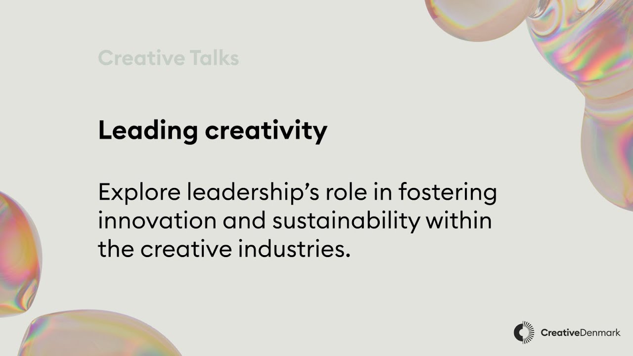 Creative Talks: Leading creativity - YouTube