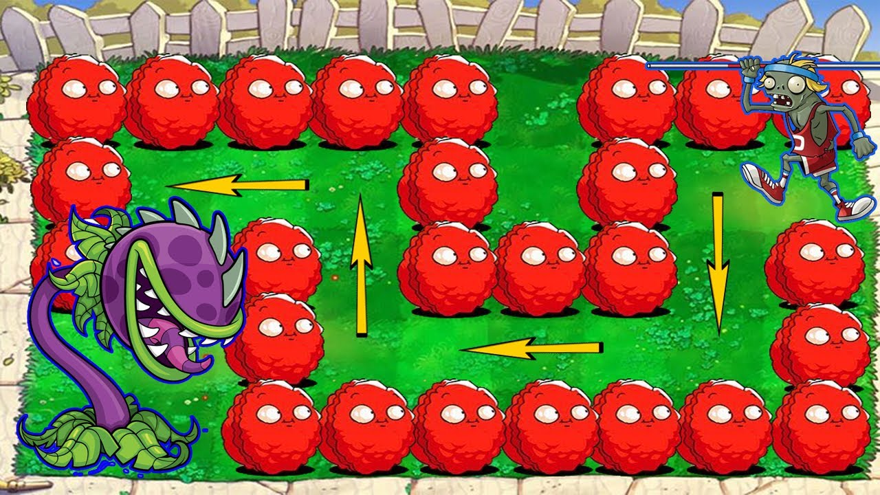 Chomper vs Red Boom vs 999 Zombies Epic Hack - Plants vs Zombies - YouTube