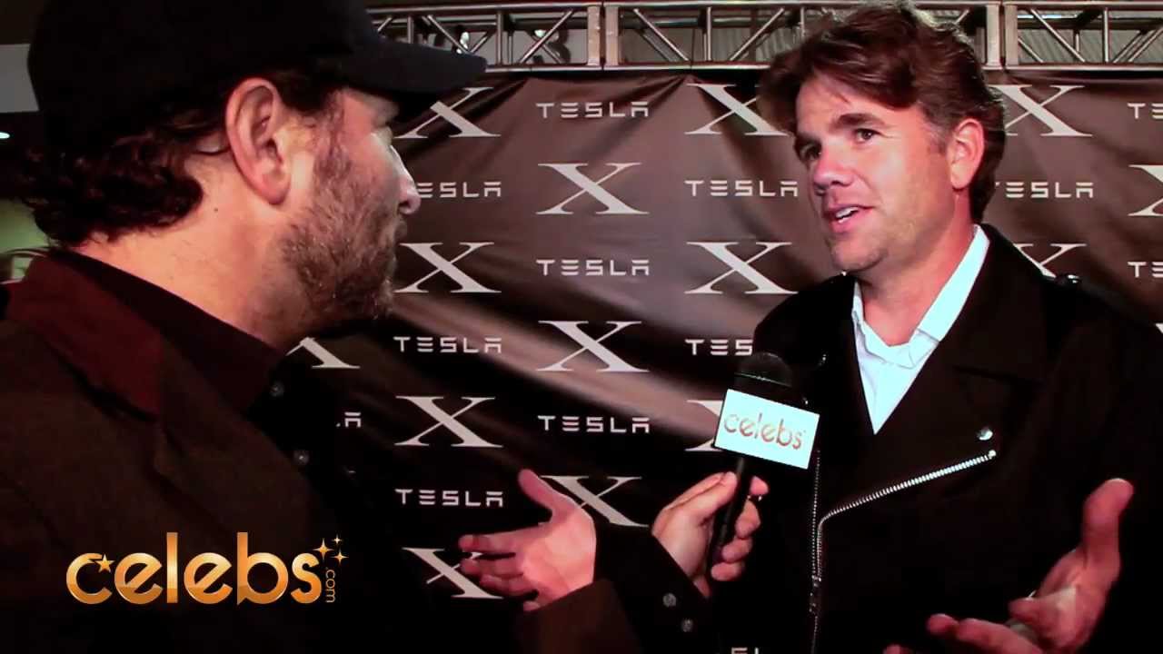 Tesla Motors Chief Designer Franz von Holzhausen at the launch of the X ...