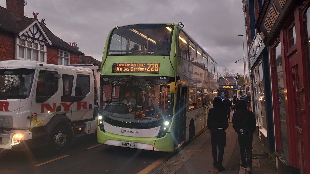 Onboard Stagecoach Bus 15337 (YN67 YLK) - YouTube