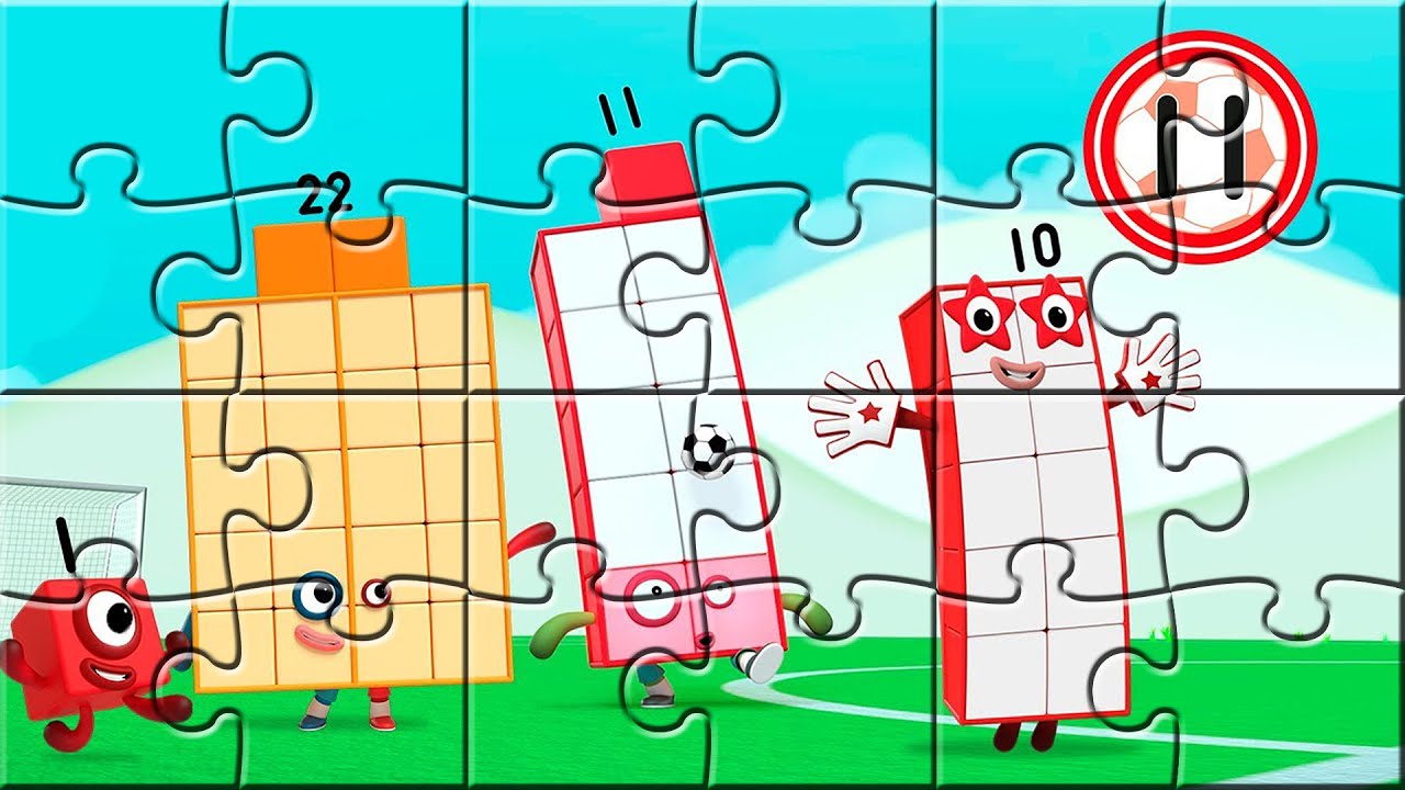 Numberblocks Football Club | Numberblocks fanmade Jigsaw Puzzle - YouTube