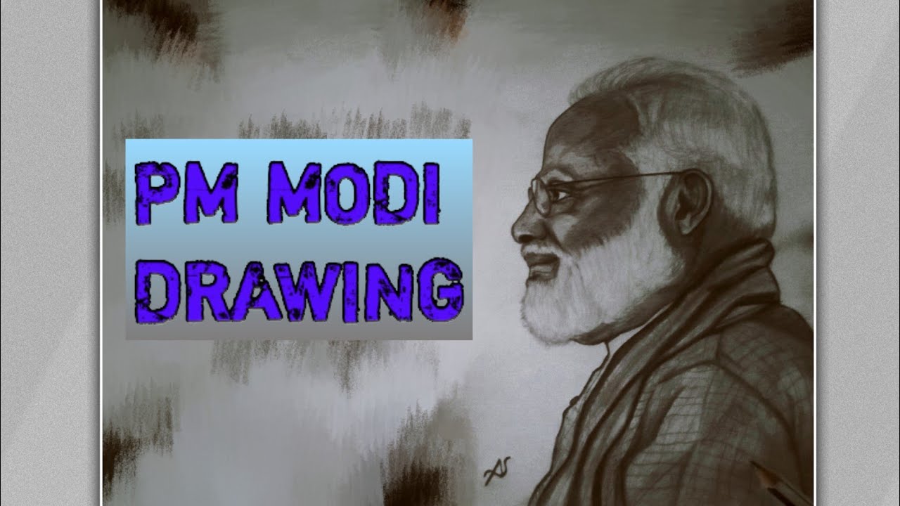 pencil sketch of pm Narendra Modi | #pmo | ART WITH SHARMAJI - YouTube