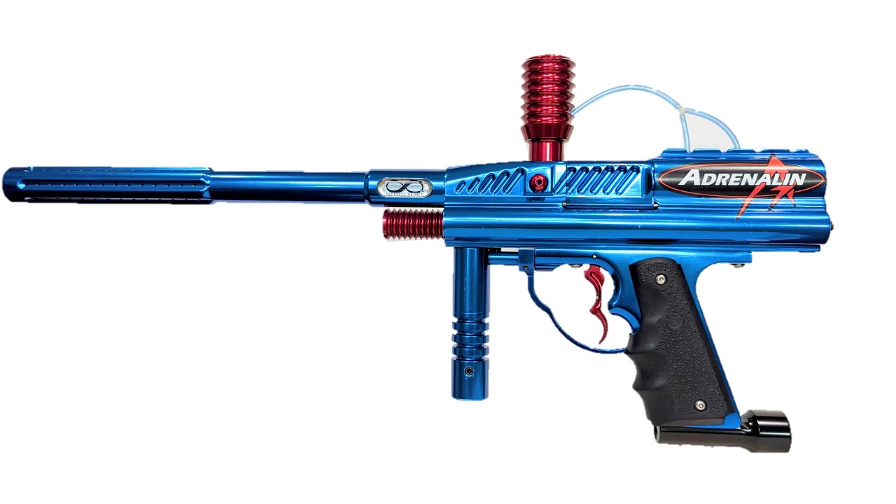 Blue Euro LE Angel LED Paintball Gun 4K - YouTube