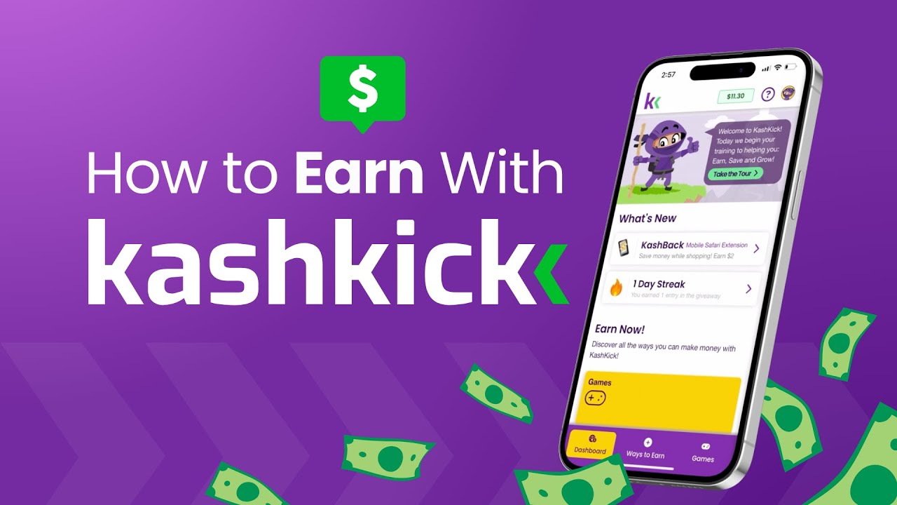 How To EARN MONEY With The KashKick App - YouTube