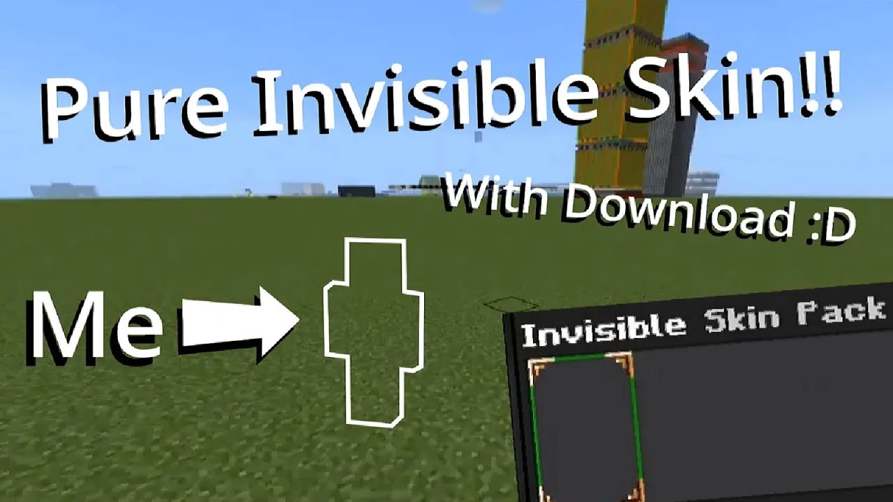 How to get a PURE INVISIBLE SKIN in Minecraft Bedrock! - YouTube